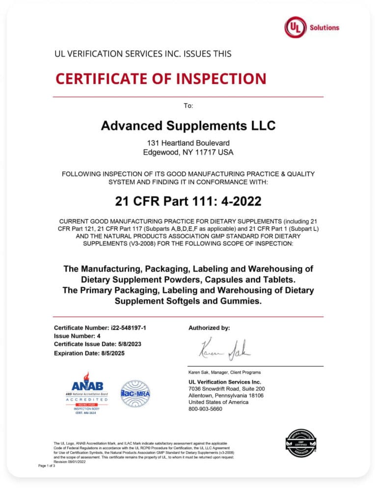 About Advanced Supplements | Supplement Manufacturing Company